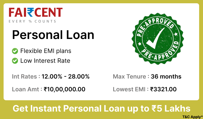 Get Instant personal loan online at low interest | Moneycredit